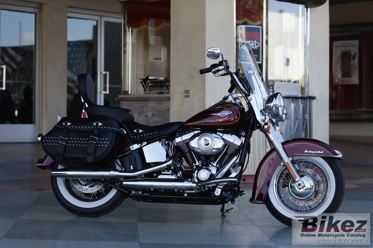 Harley-Davidson FLSTC Heritage Softail Classic poster
